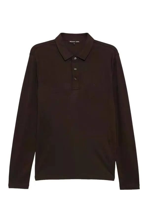 Michael Kors Logo-embroidered Polo Shirt - Brown