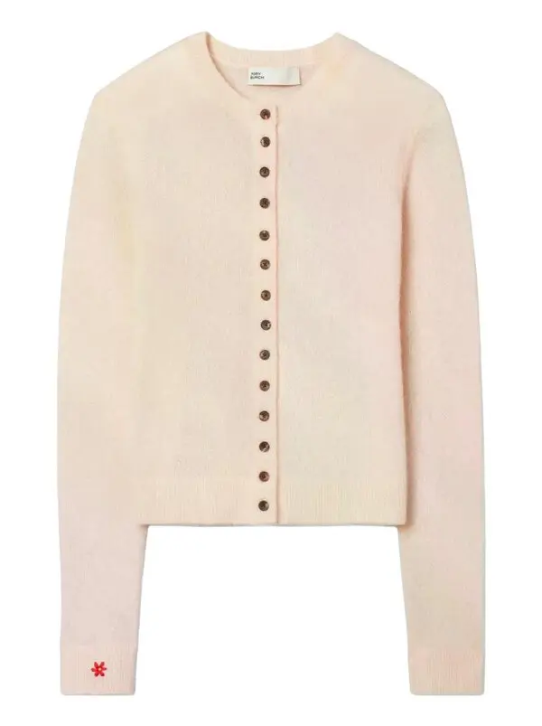 Tory Burch Button-detailed Cashmere Cardigan - Neutrals