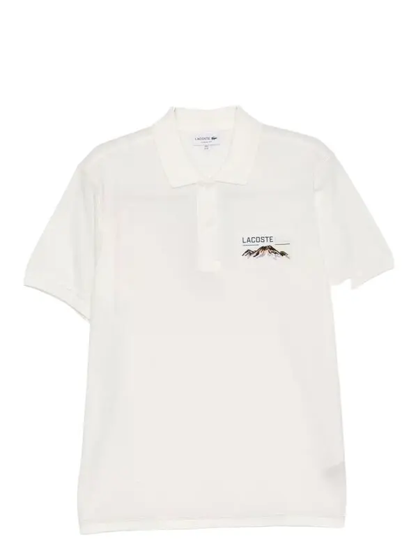 Lacoste Logo-motif Polo Shirt - White