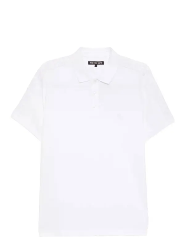 Michael Kors Logo-embroidered Polo Shirt - White