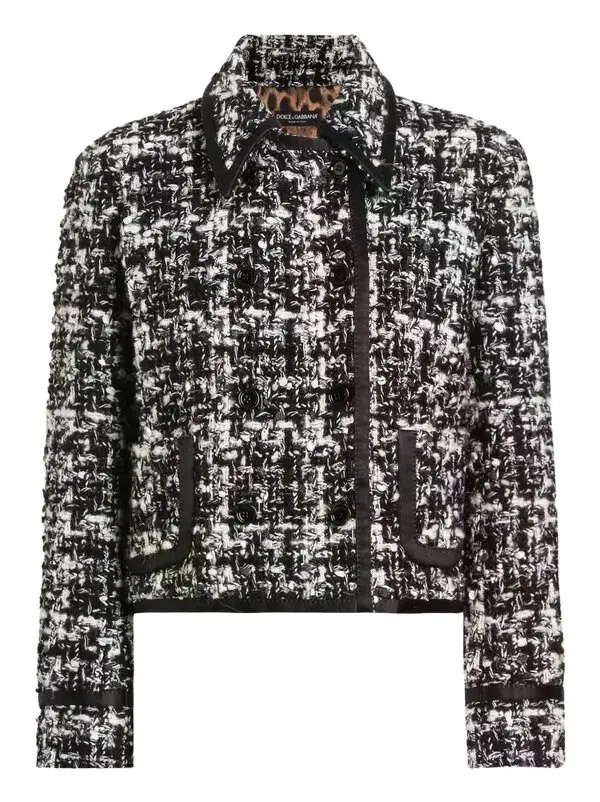 Dolce & Gabbana Tweed Jacket - Black