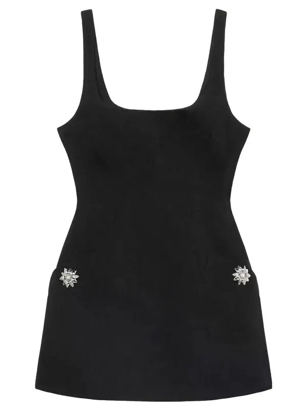 Blumarine Embellished Mini Dress - Black