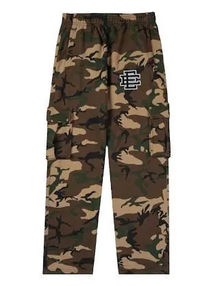 ERIC EMANUEL Ee Cargo Sweatpant - Woodland Camo/white/black