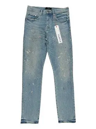 PURPLE BRAND P005sqlg425 Sequin Splatter Paint Jeans - Indigo