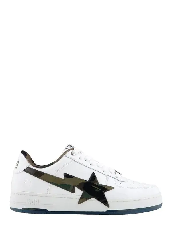 BAPE A Bathing Ape Sta Os #2 Camo Sneakers - White