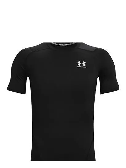Under Armour Heatgear Compression Short Sleeve T-shirt - Black/white