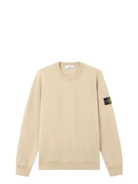 Stone Island 6100060 Organic Cotton Fleece Sweatshirt - Desert