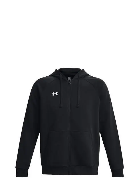 Under Armour Ua Rival Fleece Full-zip Hoodie - Black/white