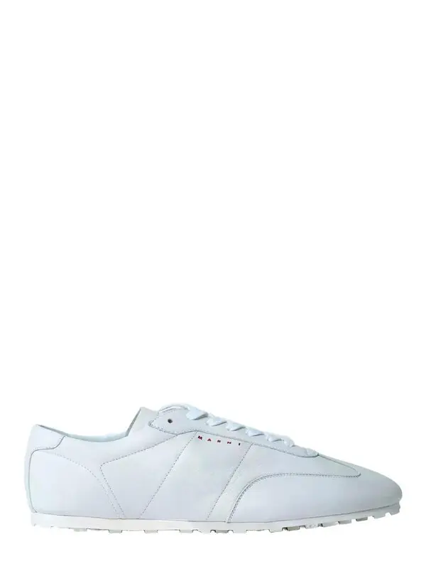 Marni Panelled Leather Sneakers - White