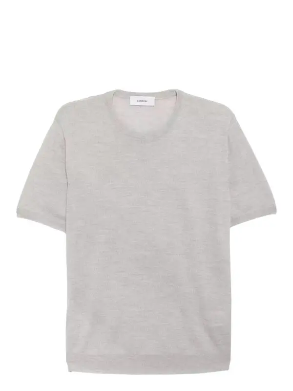 LARDINI Wool T-shirt - Grey