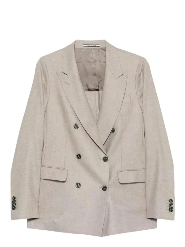 Tagliatore Double-breasted Wool Blazer - Neutrals