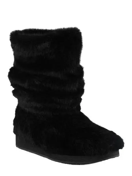 Bc Footwear Teddy Faux Fur Bootie - Black