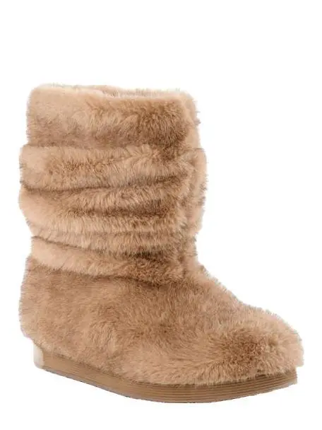 Bc Footwear Teddy Faux Fur Bootie - Tan