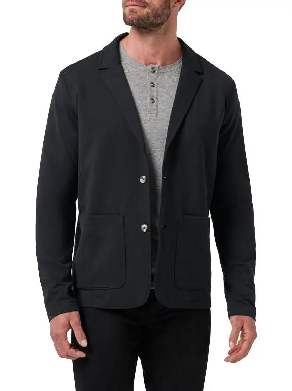 Travis Mathew Stretch-knit Cotton-blend Blazer - Black