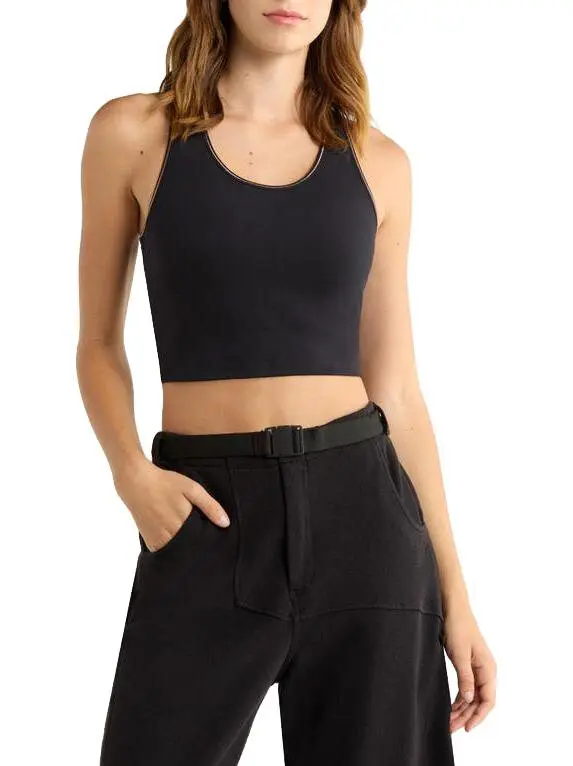 Simone Perele Harmony Crop Sports Tank - Black