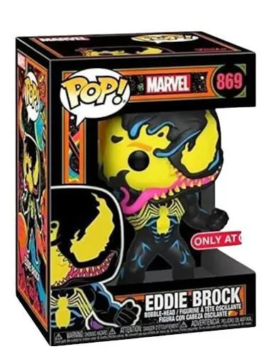 FUNKO Pop! Marvel Venom Eddie Brock Figure #869 With T-shirt - Multicolor
