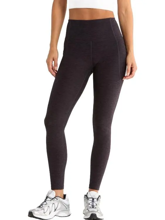 Zella Renew High Waist Pocket Leggings - Black Melange
