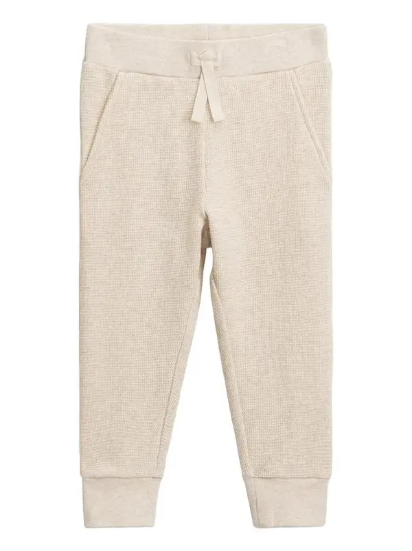 KENDI Nelson Waffle Knit Jogger - Heather Oat