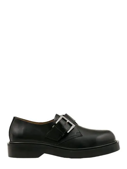 Sandro Glazed Leather Derbies - Black