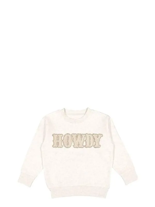 SWEET WINK Embroidered Crewneck Sweatshirt - Natural
