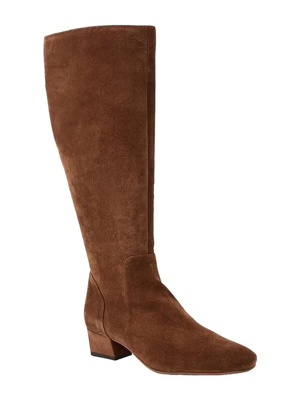 Aquatalia Serafina Weatherproof Knee High Boot - Brandy Suede