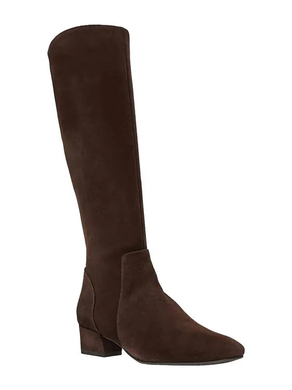 Aquatalia Serafina Weatherproof Knee High Boot - Espresso Suede