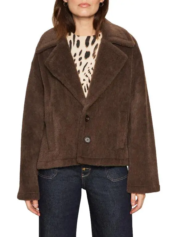 Sanctuary Colette Faux Fur Jacket - Choco Chip