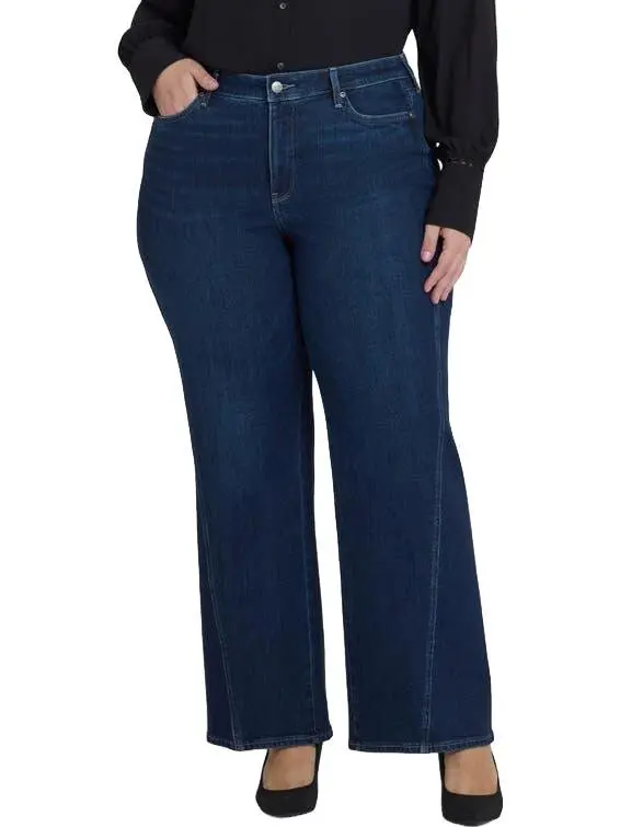 NYDJ Marilyn High Waist Ankle Straight Leg Jeans - Ink Skyline