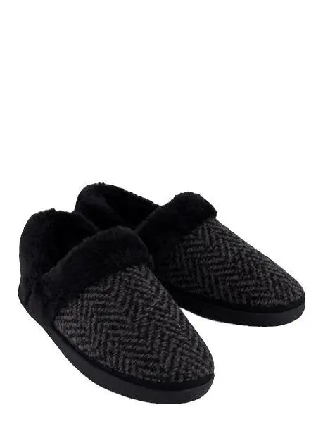 Toms Oslo Faux-fur Lined Convertible Slipper - Black
