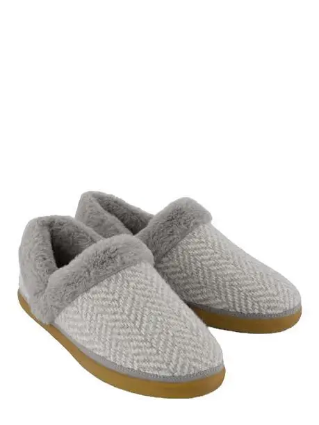 Toms Oslo Faux-fur Lined Convertible Slipper - Grey