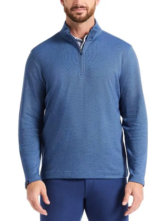 Robert Graham Troland Quarter-zip Top - Medieval Blue