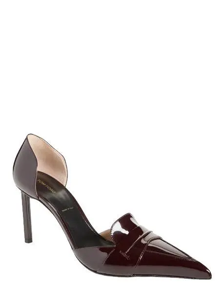TOM FORD D'orsay Loafer Pumps - 1r019 Cherry Smoke