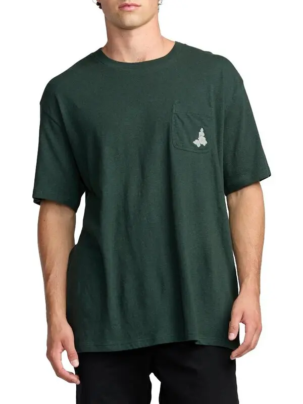 BILLABONG Austin Garage Cotton & Hemp T-shirt - Green
