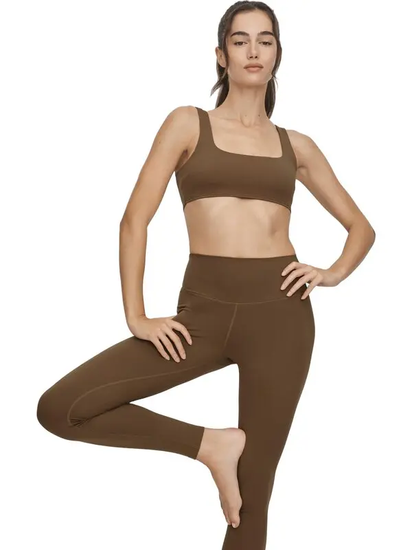 Alo Yoga Softsculpt Precision Bra - Java Brown