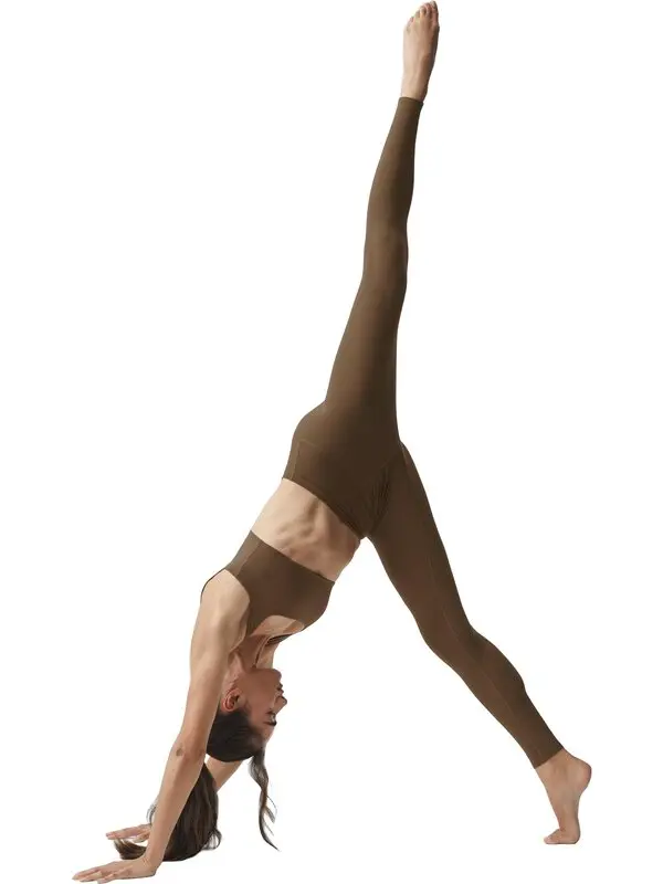 Alo Yoga Softsculpt High-waist Leggings - Java Brown