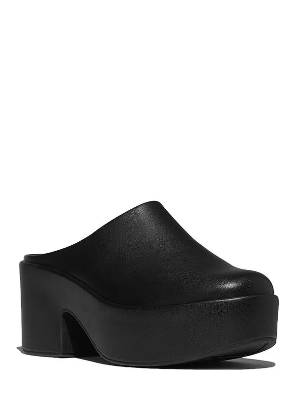 Fitflop Platform Pumps - All Black Leather
