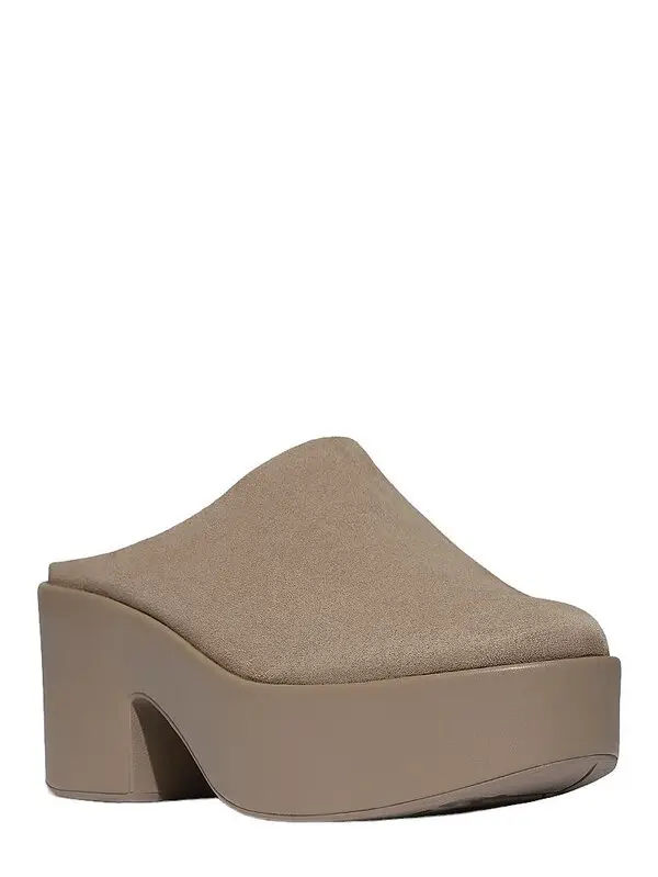 Fitflop Platform Pumps - Taupe Suede