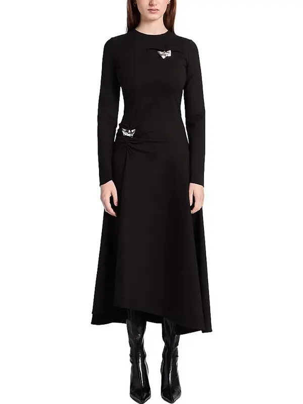 KATE BARTON A-line Jersey Dress - Black