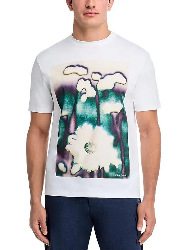 Paul Smith Crewneck Graphic Tee - White