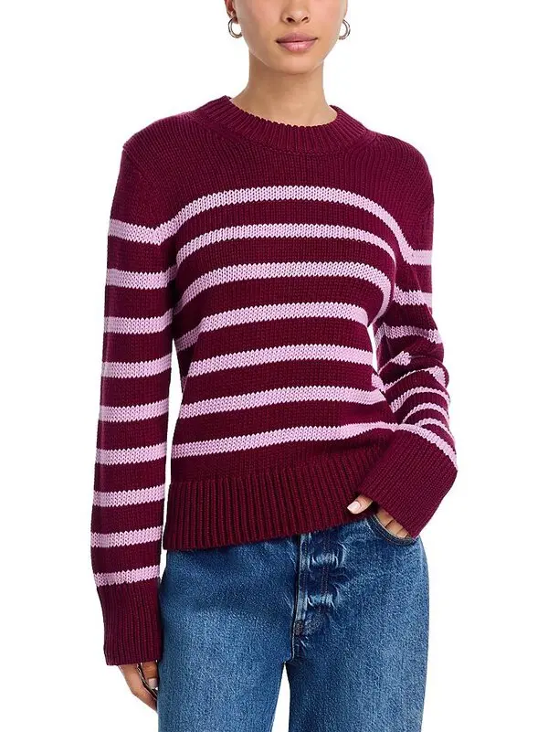 Rails Alise Cotton Sweater - Mulberry Stripe