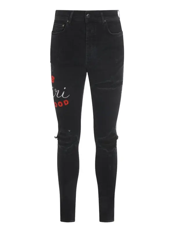 Amiri Cotton Denim Jeans - Dusk Black