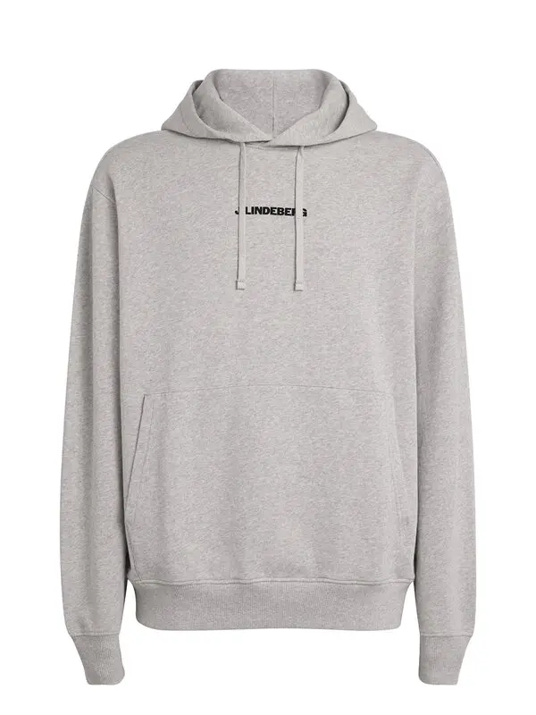 J. Lindeberg Cotton Callan Hoodie - Grey