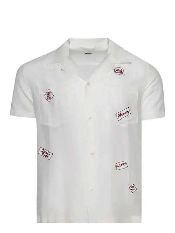BODE On Air Short Sleeve Shirt - White