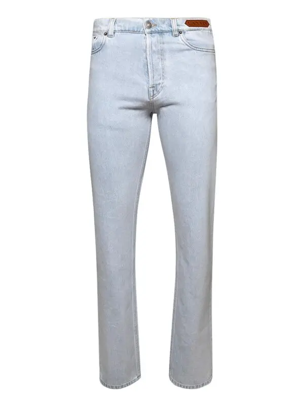 LANVIN Regular Fit Denim Jeans - Light  Blue