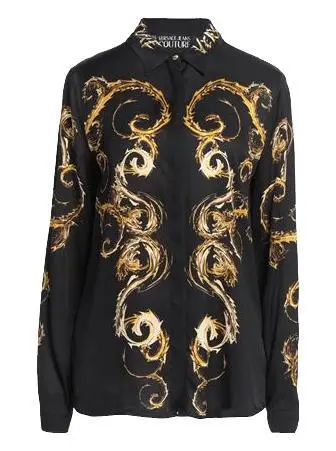 Versace Printed Satin Shirt - Black