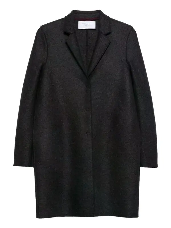 Harris Wharf London Single-breasted Wool Coat - Black