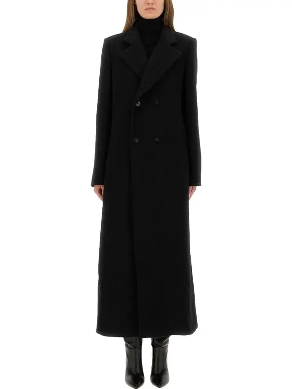 ZONA20 MILANO Double-breasted Barichara Coat - Black