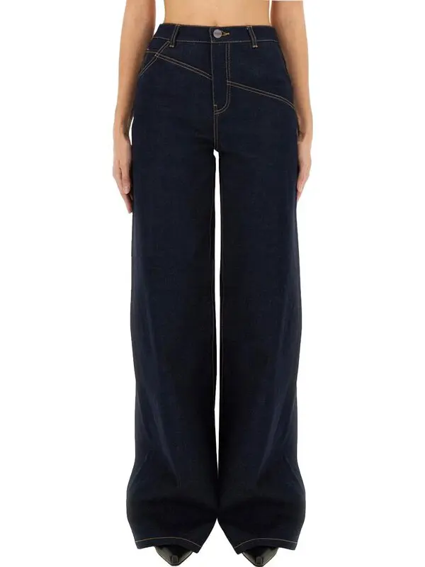 ZONA20 MILANO Soacha Wide Leg Jeans - Blue