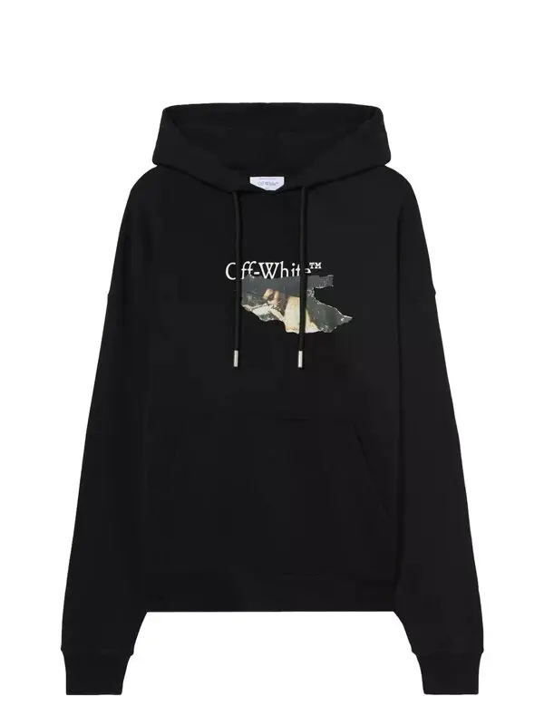Off-White Logo-print Hoodie - Black