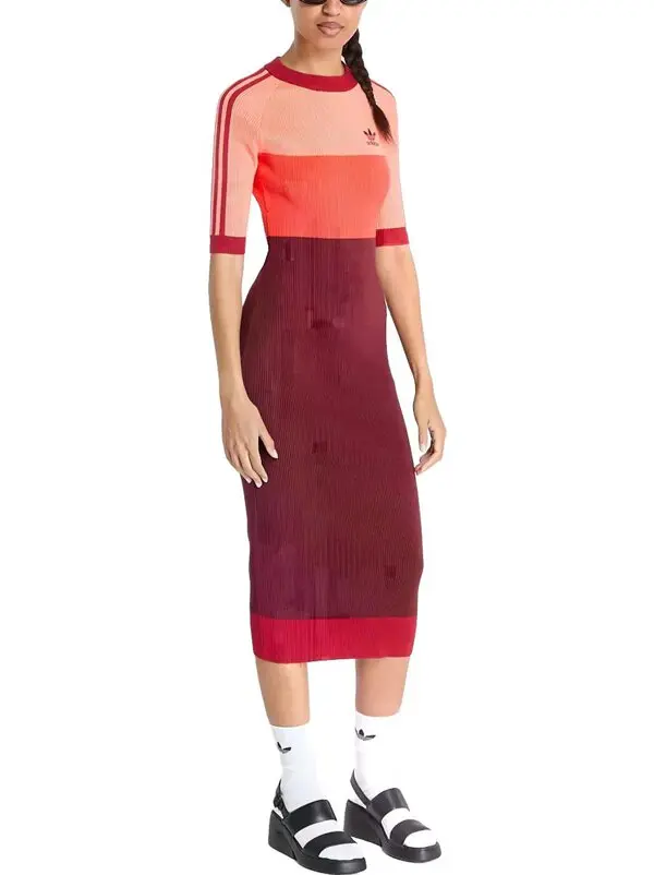 Adidas X Ksenia Schnaider Midi Dress - Red